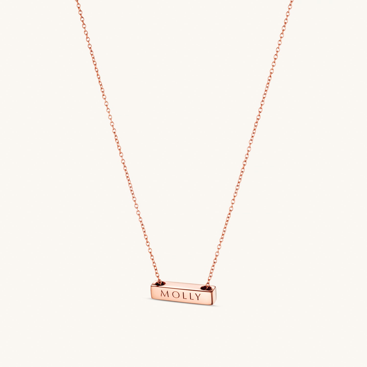 2cm Letter Bar Necklace | Dylan Oaks Personalised Jewellery – Dylan Oaks UK