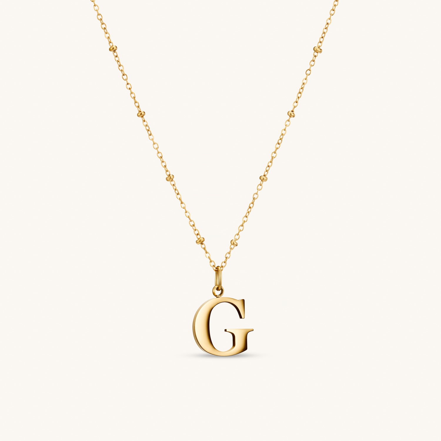 G Initial Necklace In Gold – Dylan Oaks UK