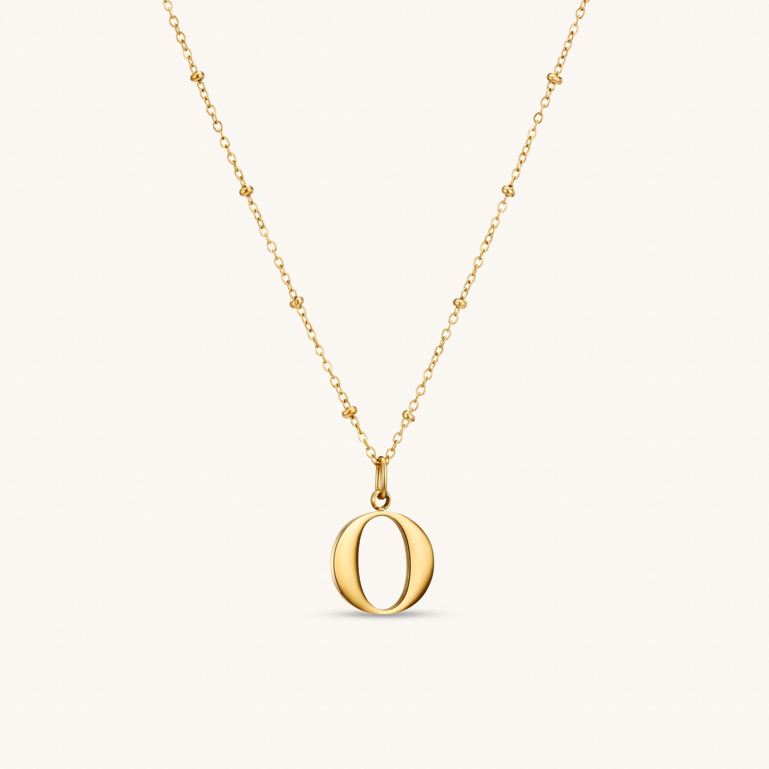 O Initial Necklace In Gold – Dylan Oaks UK