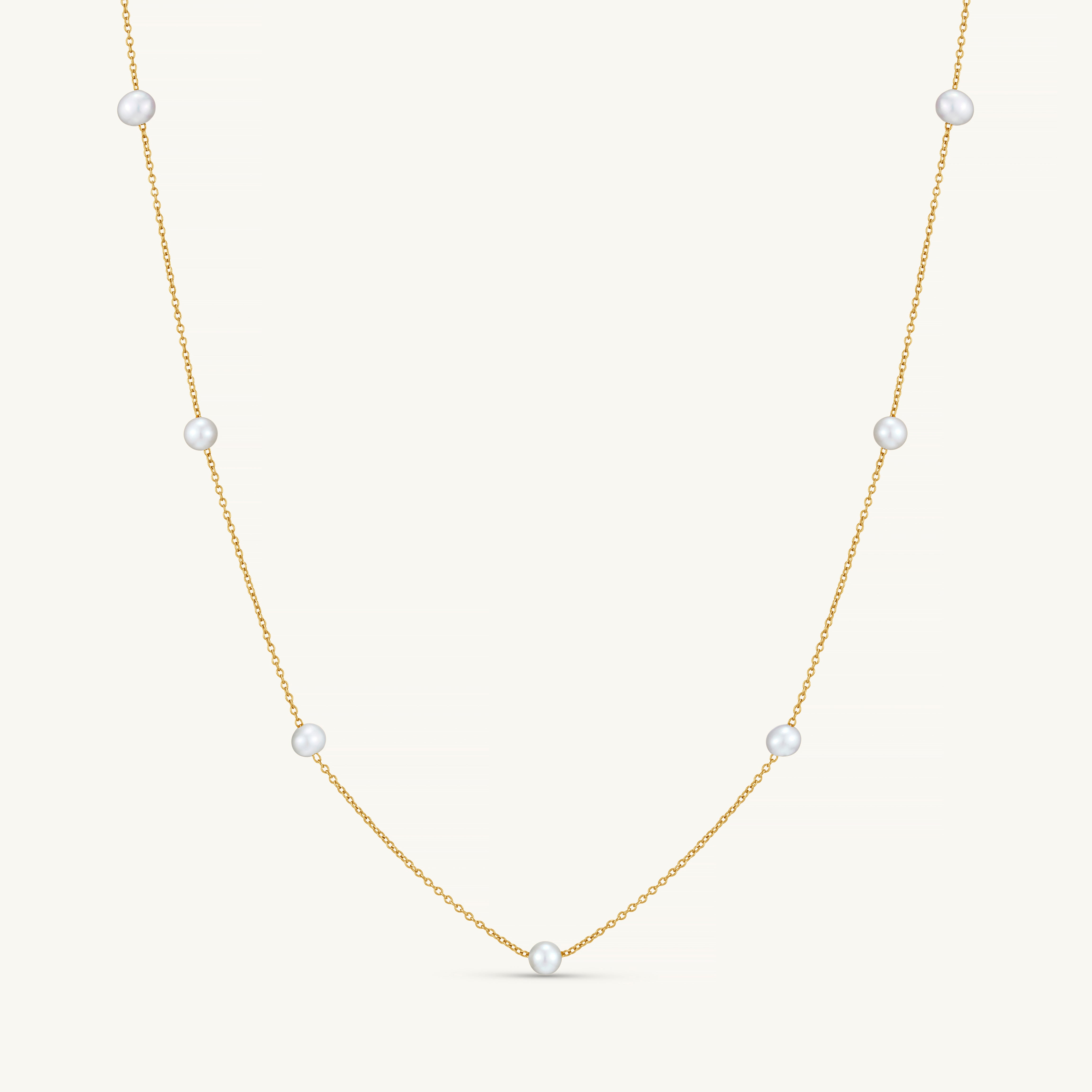 Infinity Pearl Necklace Gold – Dylan Oaks UK
