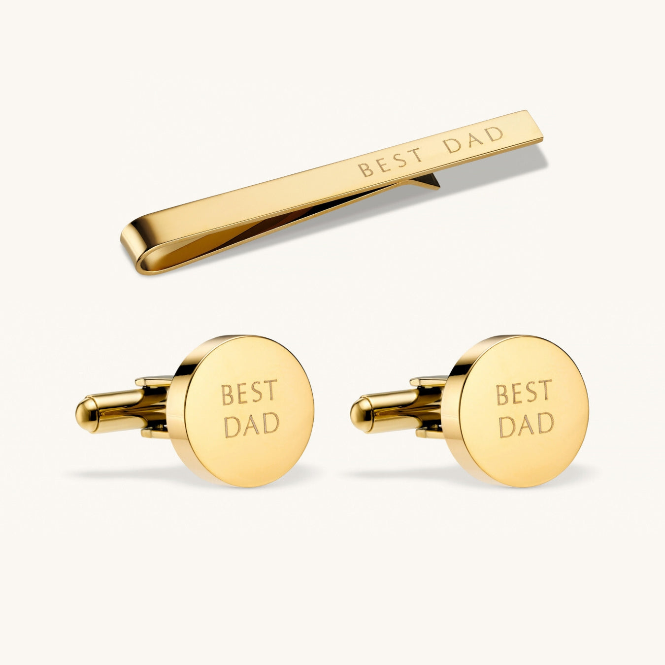 Tie Pin & Cufflinks Gift Set in Gold – Dylan Oaks UK